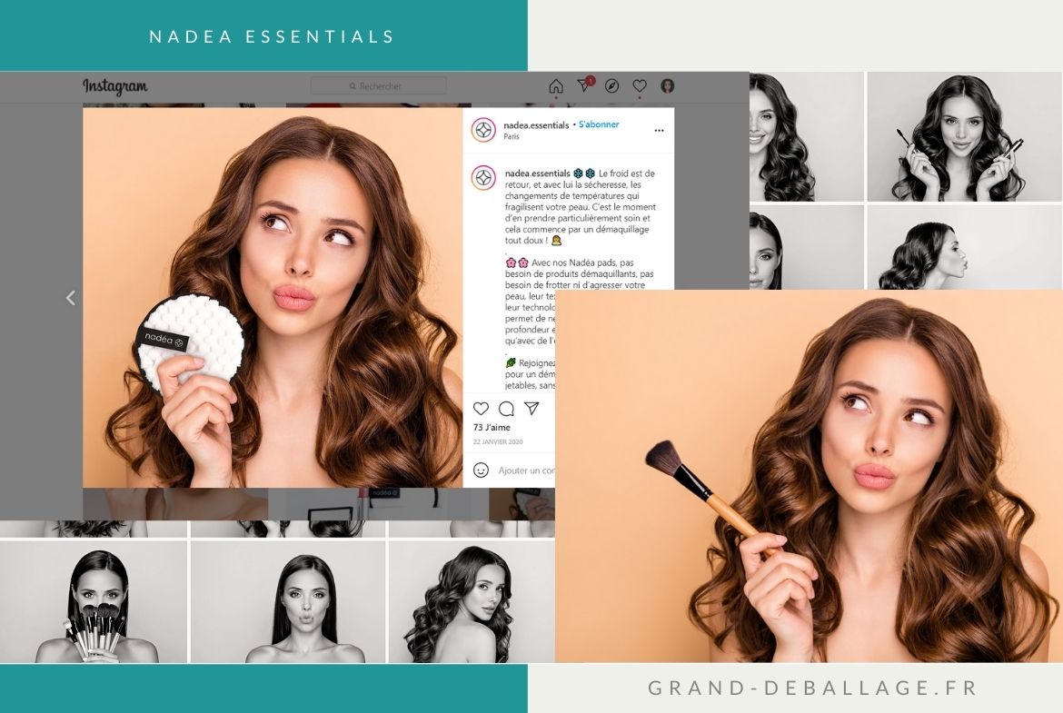 Nadéa Essentials pads : la marque abuse-t-elle de photoshop