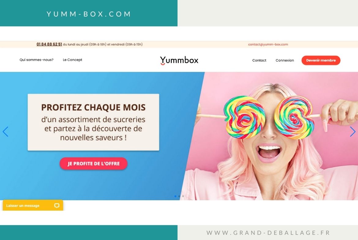 Yummbox : on est loin de l'abonnement mensuel à 1€ • Grand Déballage
