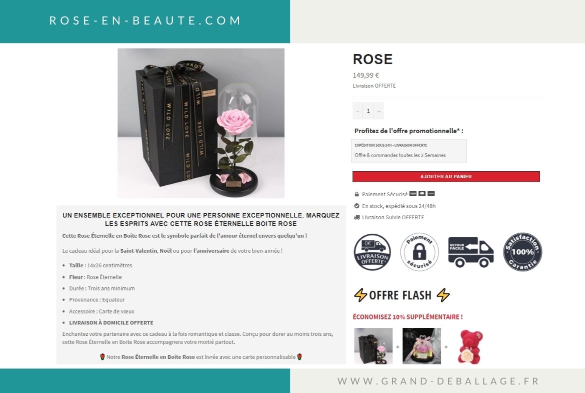 Rose en beauté : attention à l'abonnement ! • Grand Déballage